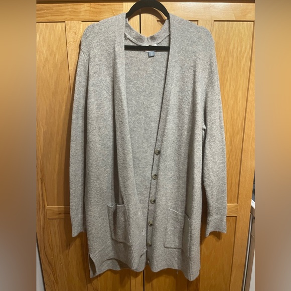 Old Navy | Sweaters | Greige Long Line Cardigan Sweater | Poshmark